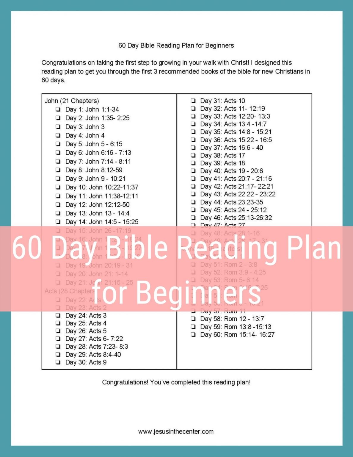 The Beginner's Guide: How To Read The Bible for Beginners | Jesus in ...